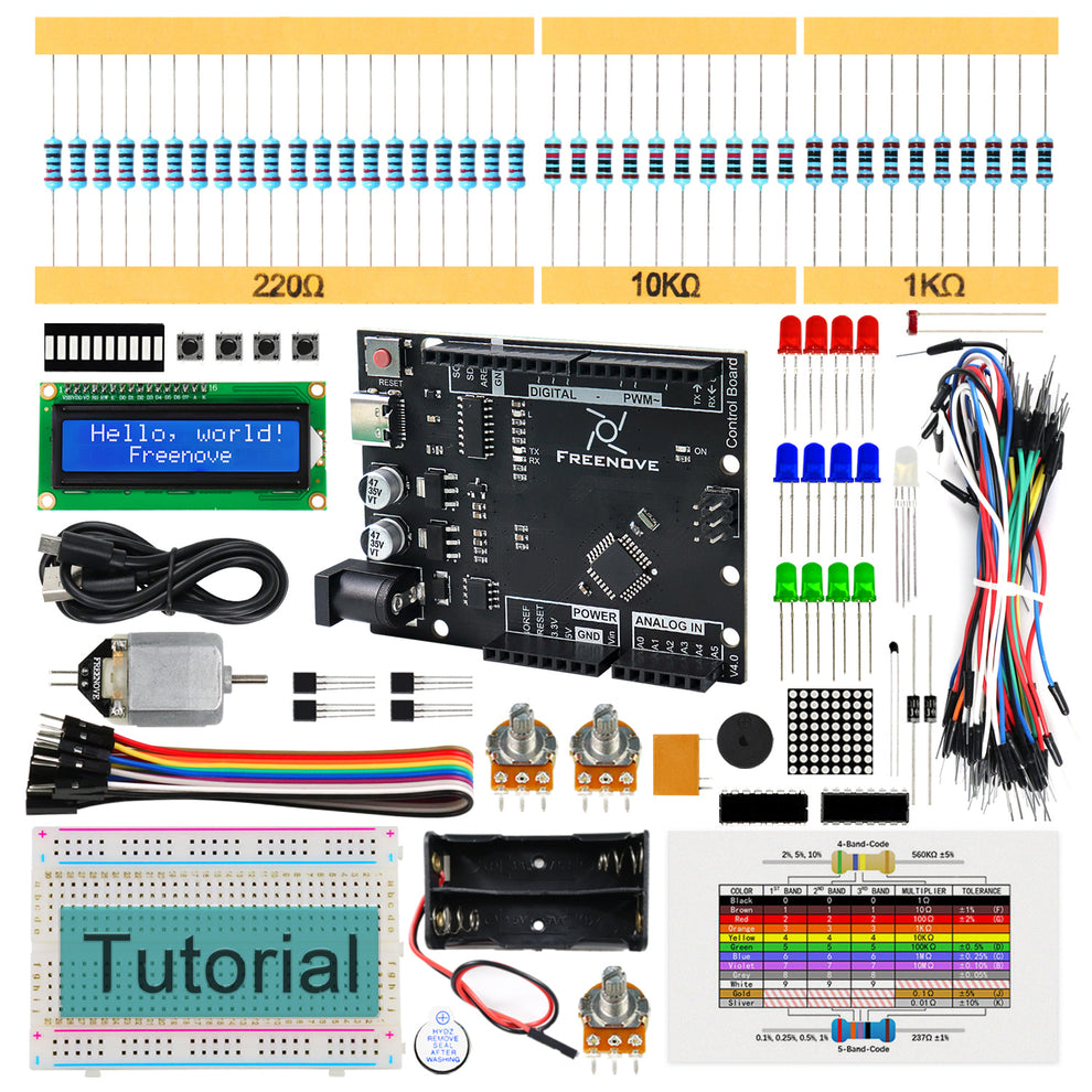 Freenove Super Starter Kit (Compatible with Arduino UNO R3), 152-Page