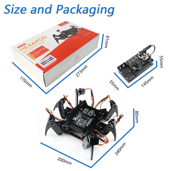 Freenove Hexapod Robot Kit (Compatible with Arduino IDE)