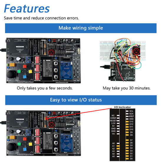Freenove Projects Kit With Board V4 Compatible With Arduino Ide