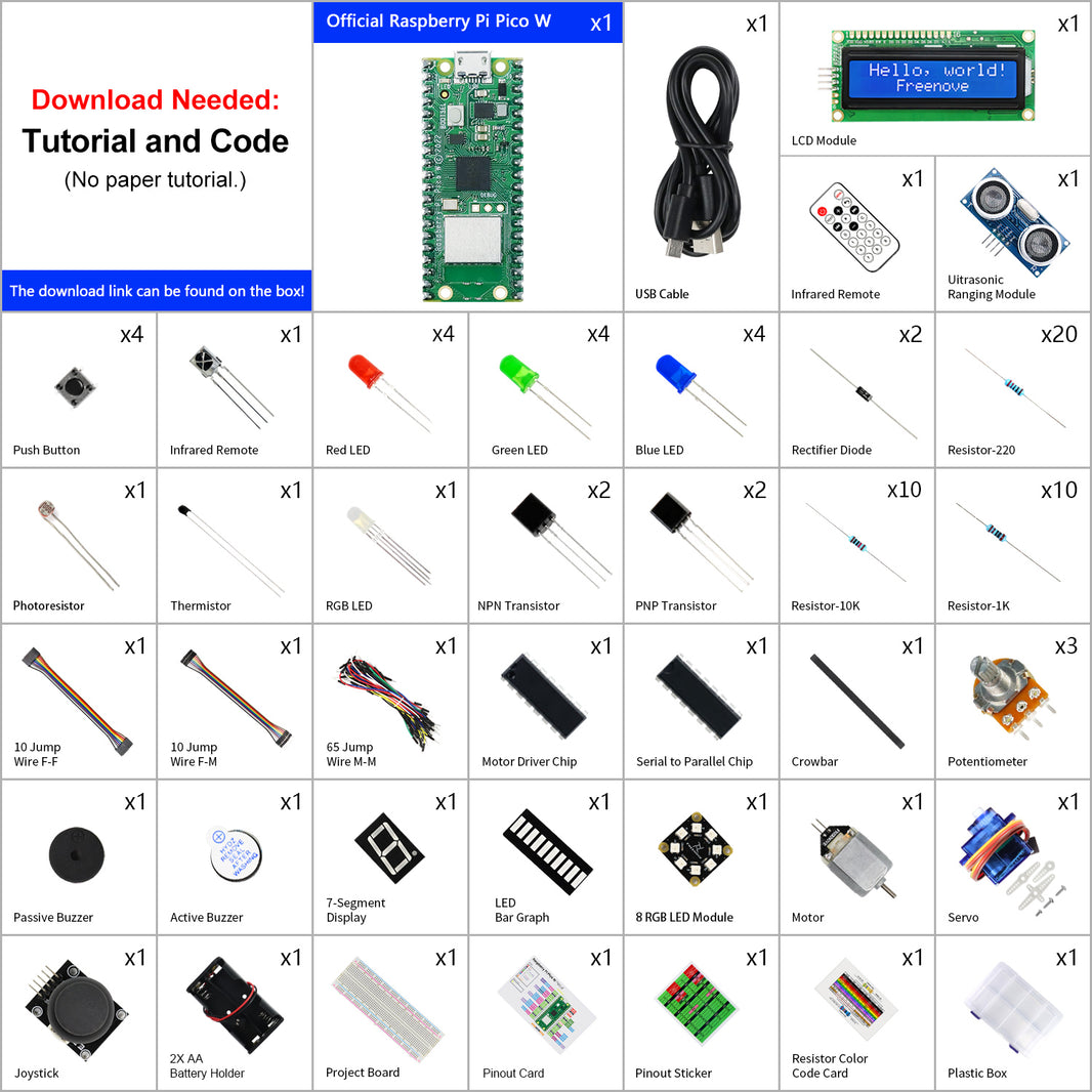For Raspberry Pi Pico – Freenove