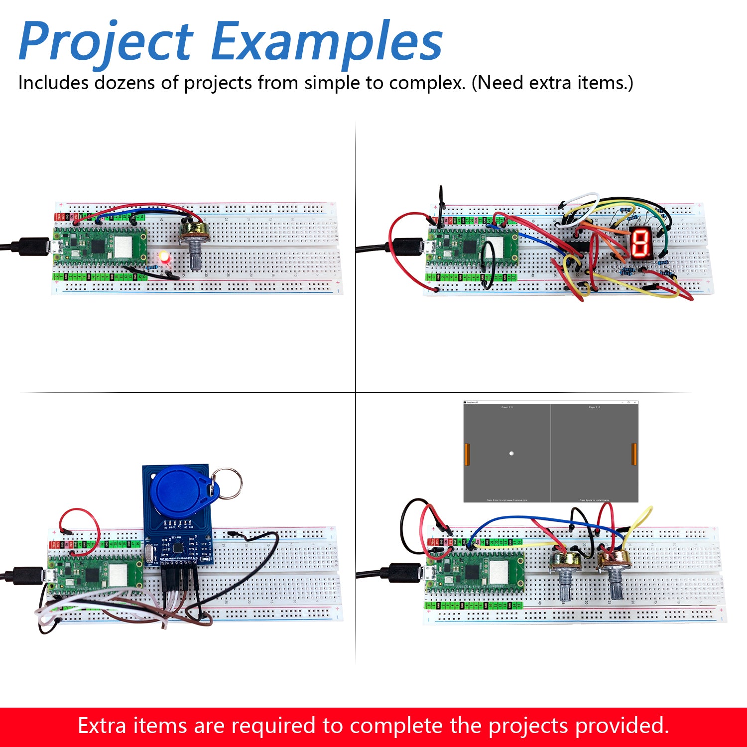 Freenove Raspberry Pi Pico (W) Board with Headers