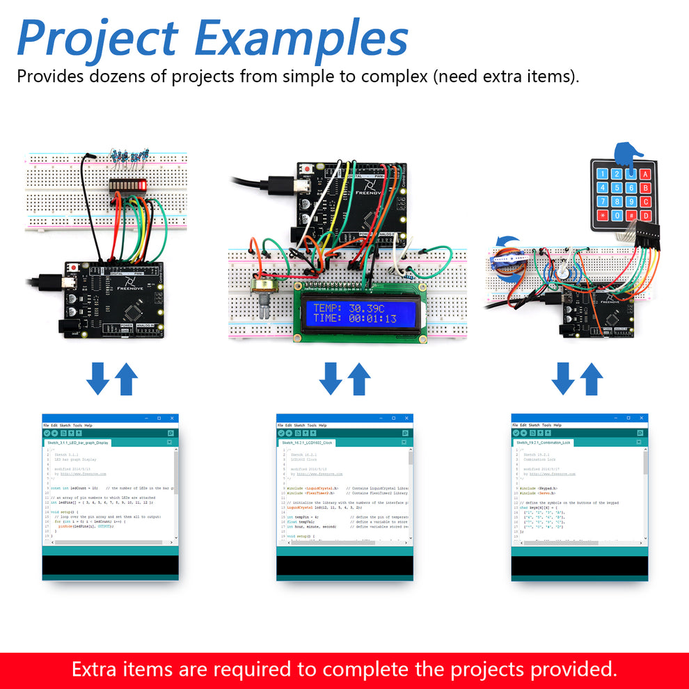 Freenove Control Board V4 (Compatible with Arduino UNO R3) with USB Ty
