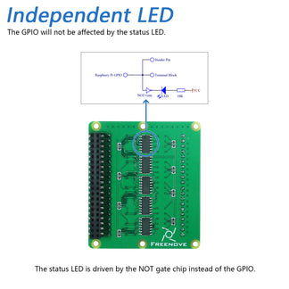 Freenove Breakout Board for Raspberry Pi 5 / 4B / 3B+ / 3B / 3A+ / 2B