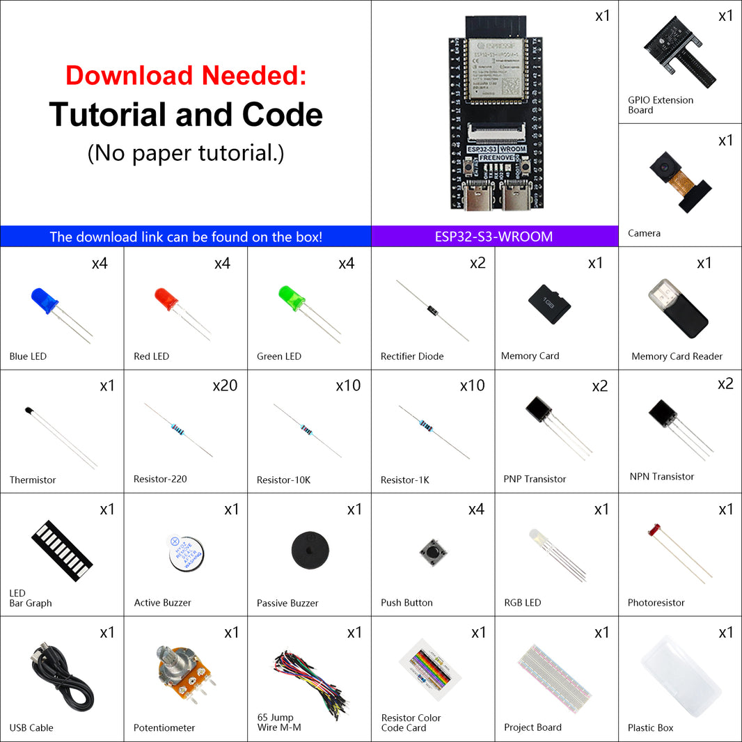 For ESP32-S3 – Freenove