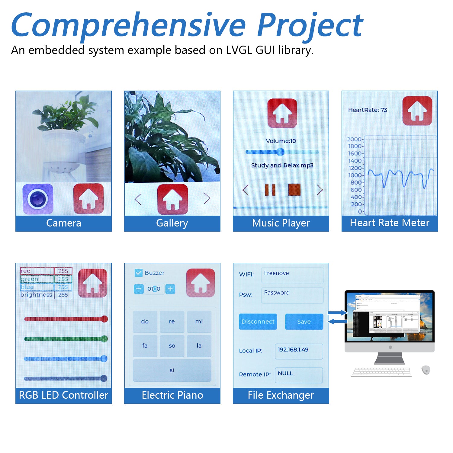 Freenove Development Kit For Esp32 S3 Wroom Cam