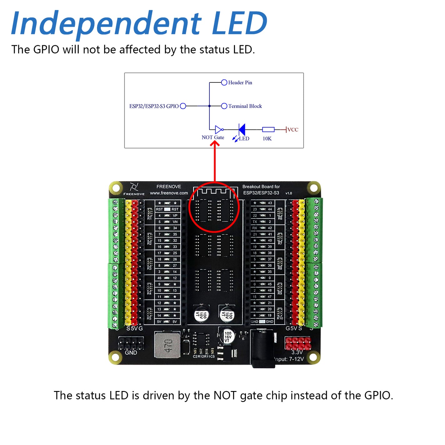 Freenove Breakout Board for ESP32