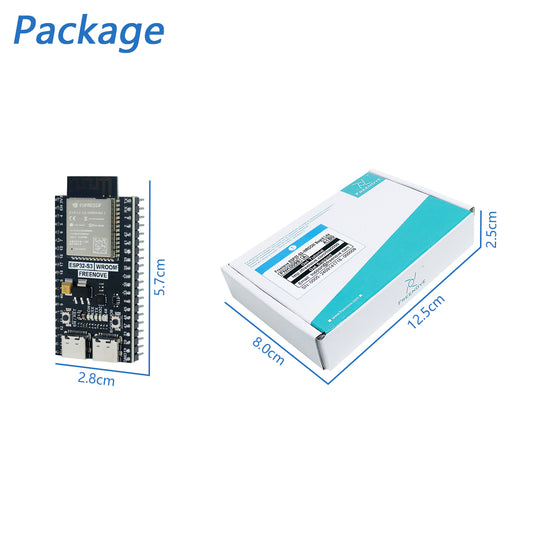 Freenove Esp32 S3 Esp32 S3 Wi Fi Bluetooth Board Lite Dual Core 32 Bi